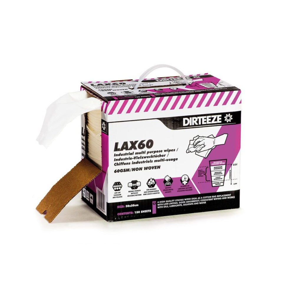 Buy A DIRTEEZE Lax 60 Low Lint Rags - Pk 1 Online At Yellow Shield