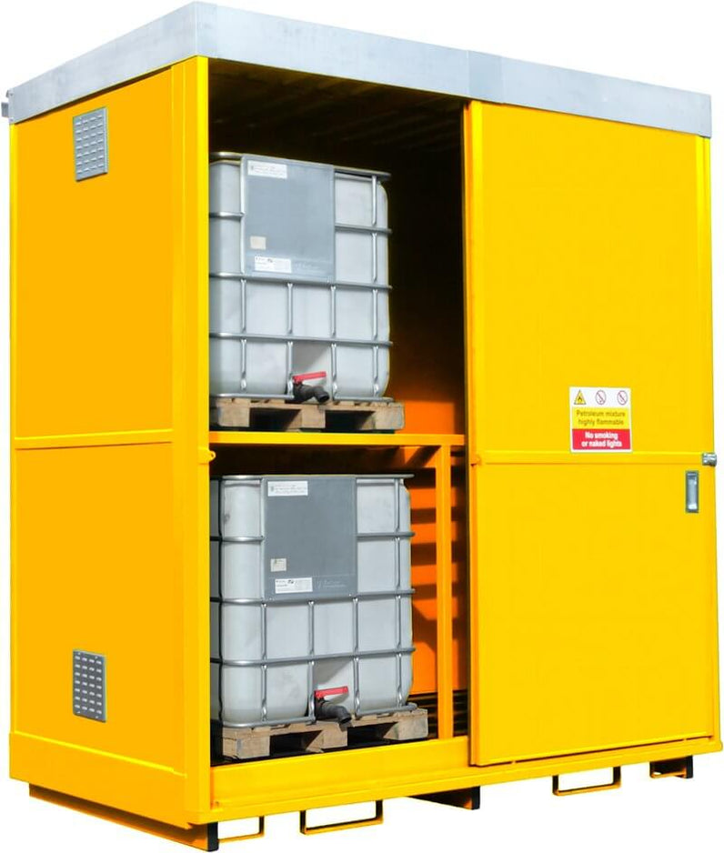 4 x IBC Dual Purpose Storage Unit - Yellow Shield