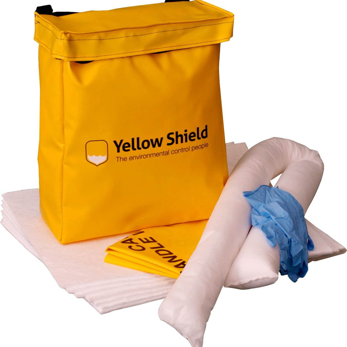 Forklift Truck Oil Spill Kit - 12 Litre - Yellow Shield