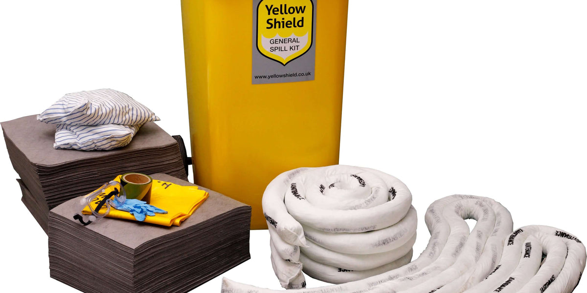 Wheelie Bin Spill Kit - 250 Litre - Yellow Shield